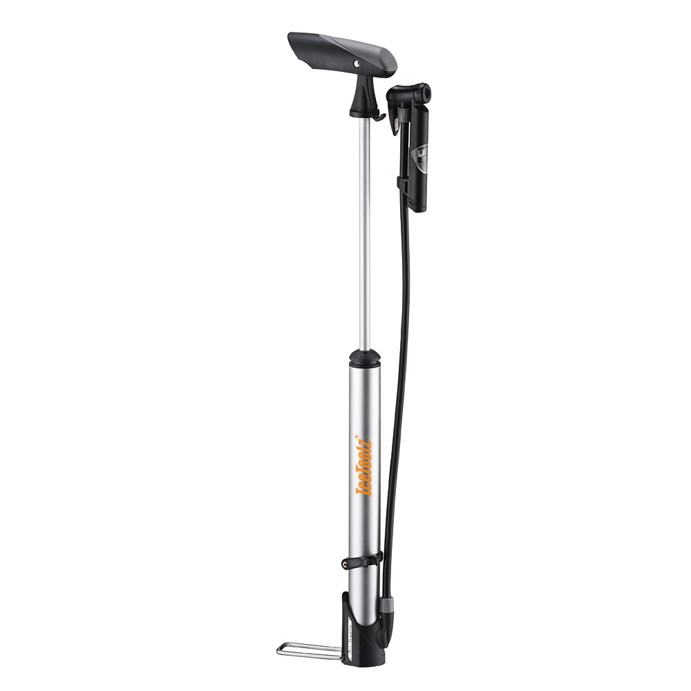 IceToolz Mini Floor Pump VeloClub Aluminum, High Pressure | A351 | Cycling Boutique