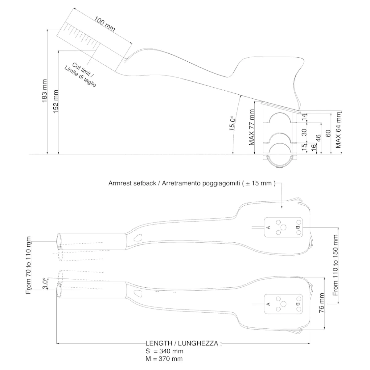 Deda Elementi Triathlon & TT Bars | Aero Bars Jet One Clip-On, UD Carb