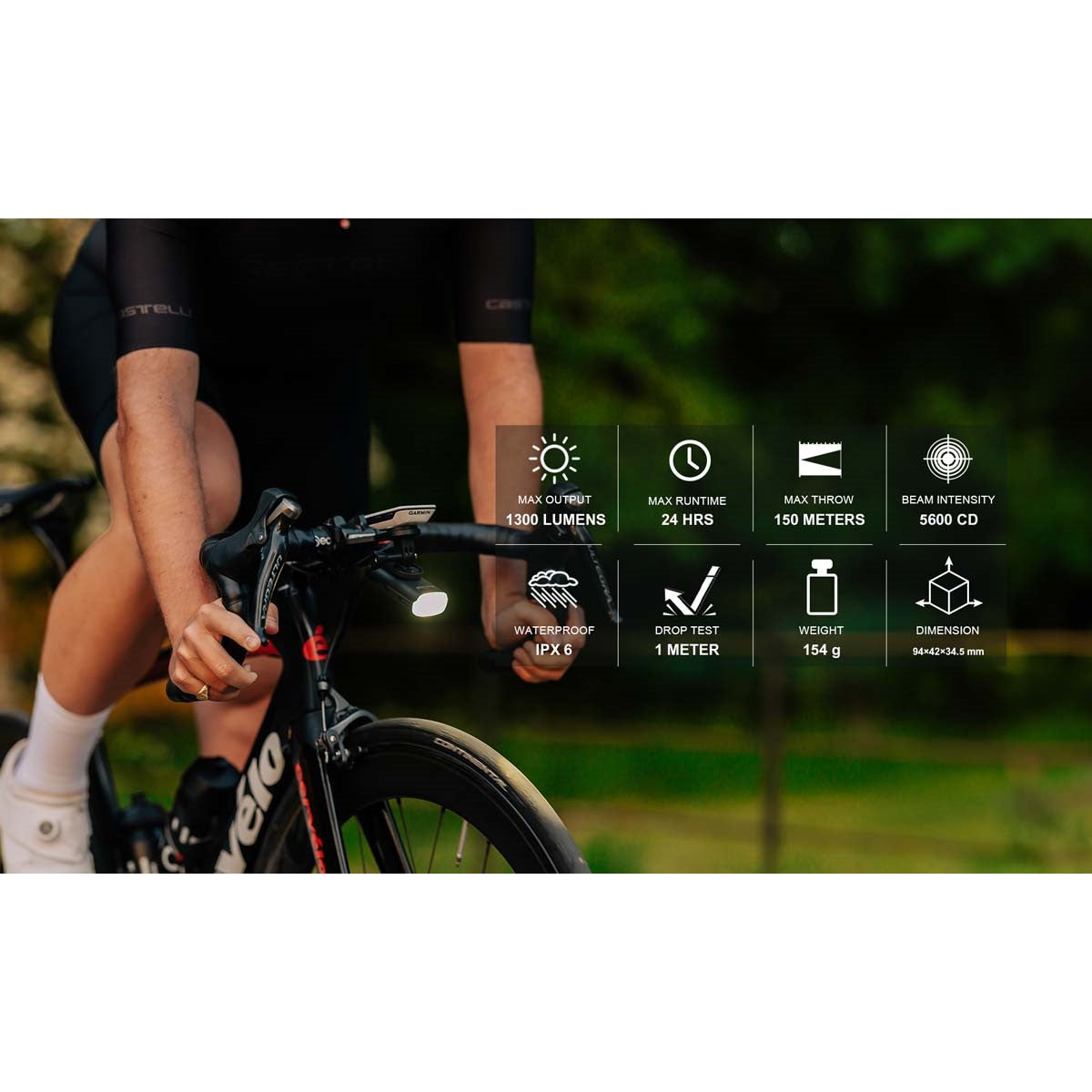 Magicshine Front Lights | EVO 1300 Underneath Mounted Bike Light | Cycling Boutique