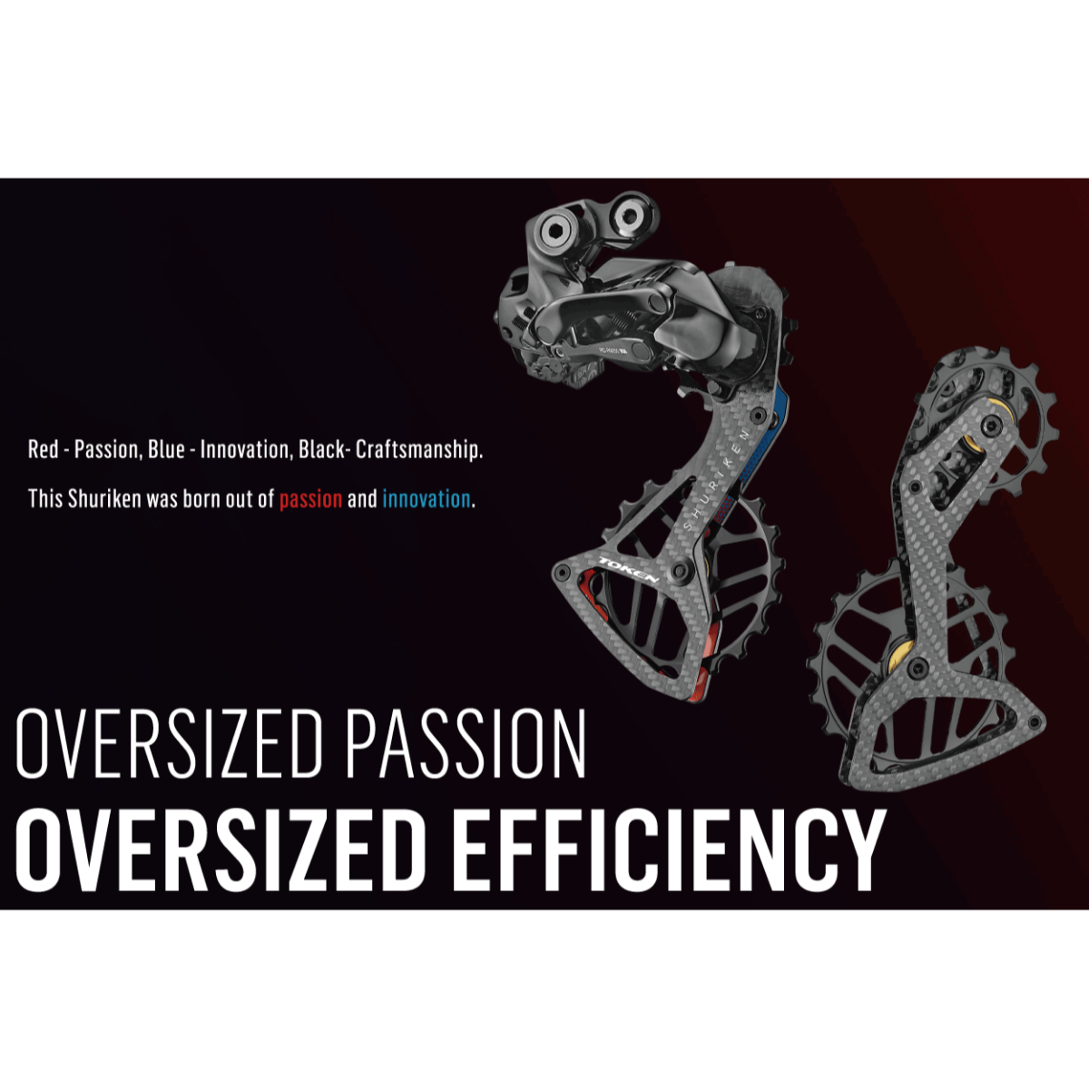 Token Derailleur Pulleys | Shuriken Oversized Pulley Set, for Shimano