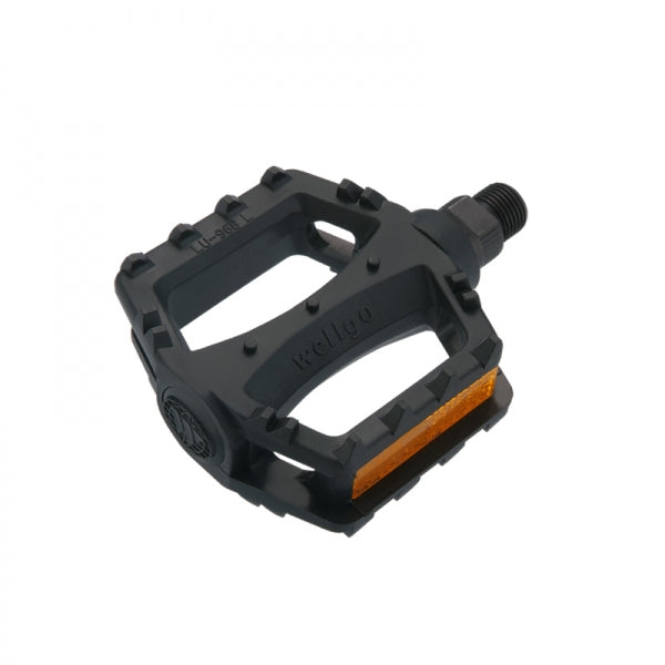 Wellgo Flat Platform Pedals | LU-968, Flat, Plastic, Black, Ball ...