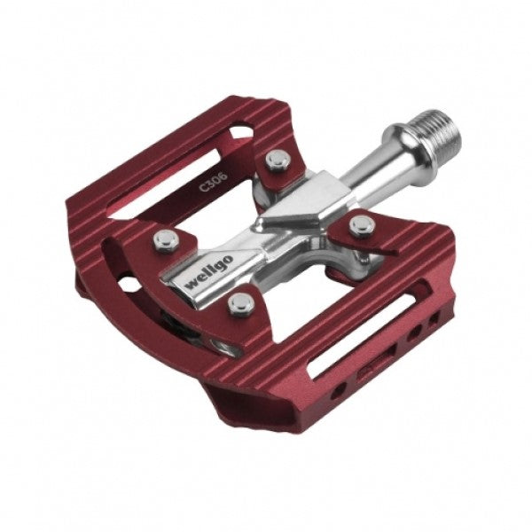 Wellgo Flat Platform Pedals | C306, CNC Aluminum Flat Pedal | Cycling ...