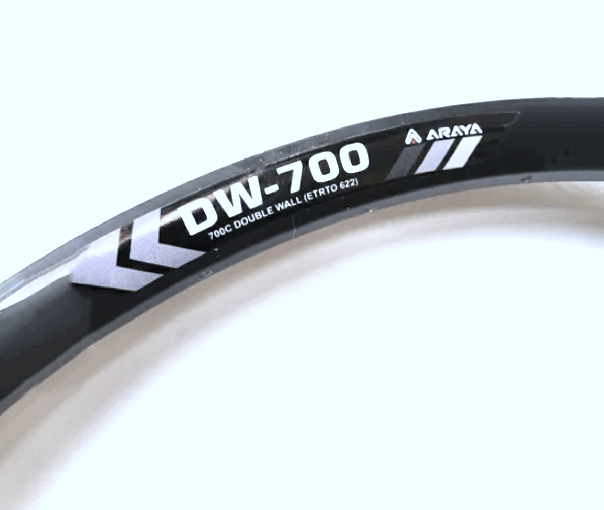 Araya 700c Rims | DW-700, Alloy Double Walled, Disc Brake Compatible ...