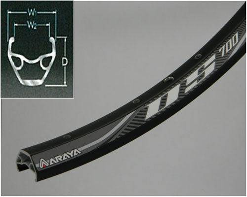 Araya 700c Rims | DS-700, Rim Brake Compatible | Cycling Boutique