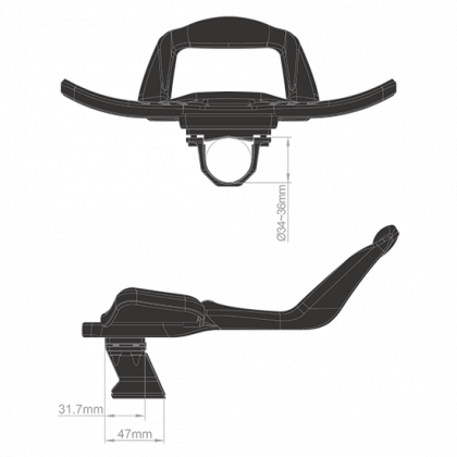 Controltech Sirocco Stem Mounted Mini Clip-On | TTH-19, UD Carbon, Matt ...