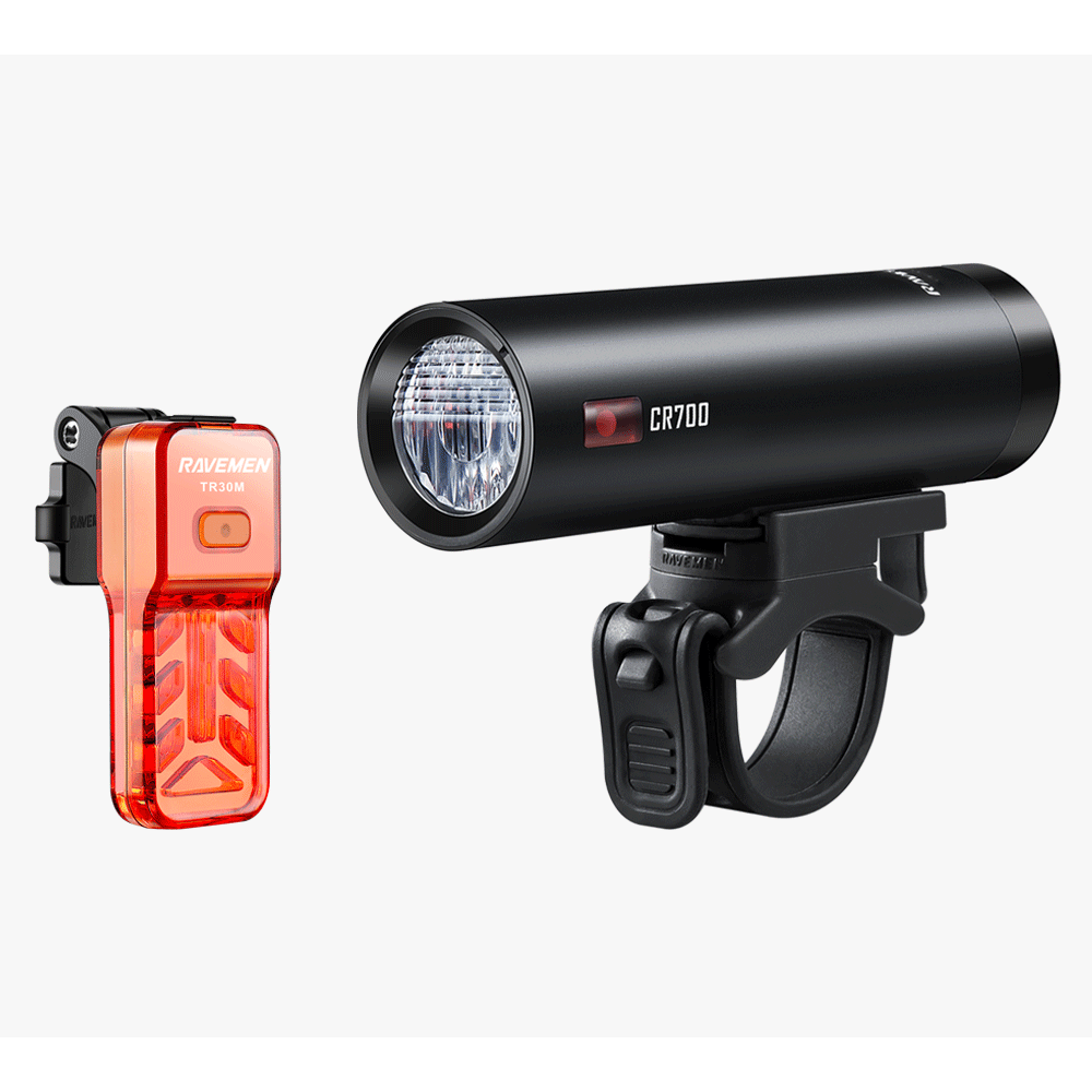 Ravemen Combo Lights | CR700 Front + TR30M Rear | Cycling Boutique