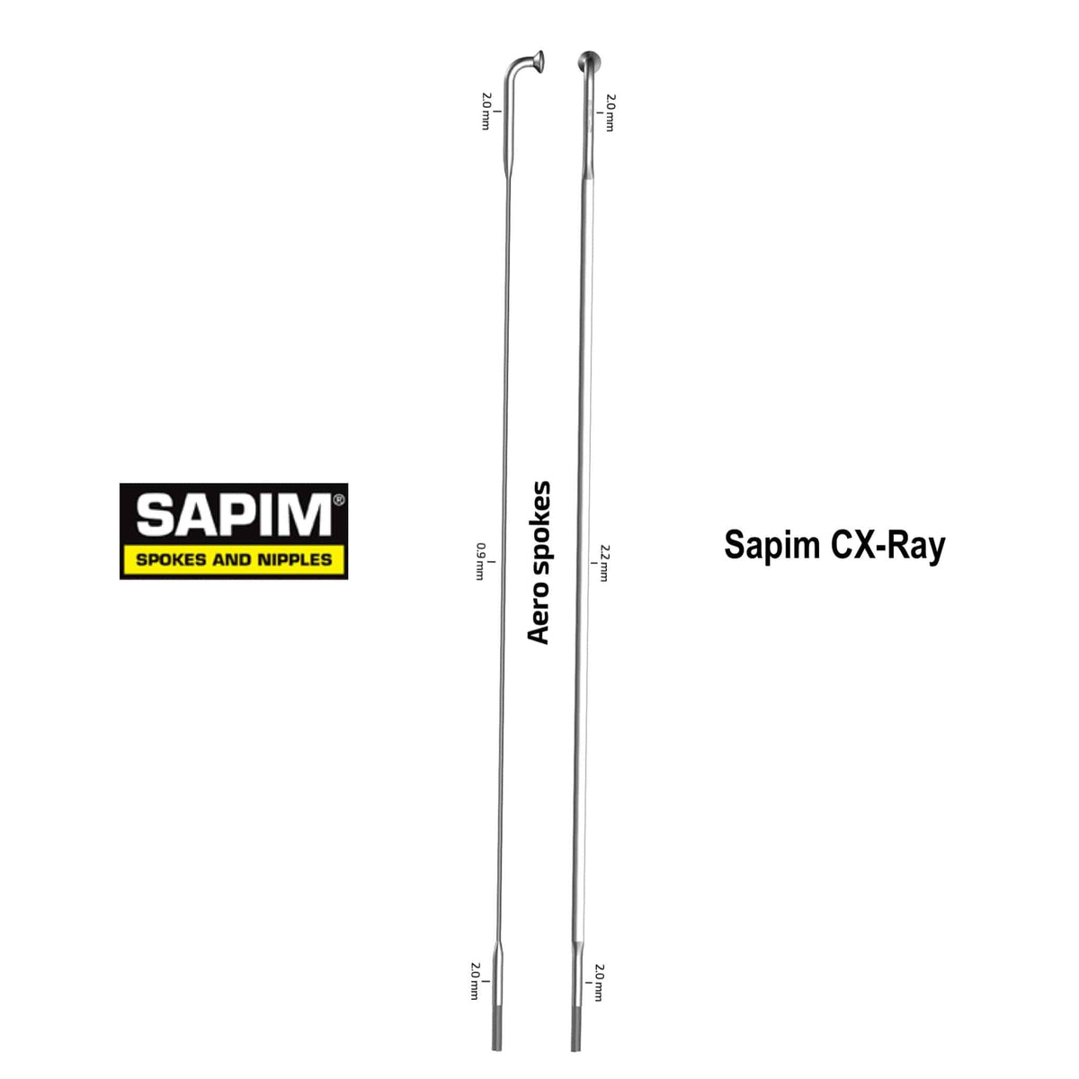 Sapim Spokes | CX-Ray - Aero, Bladed | Cycling Boutique