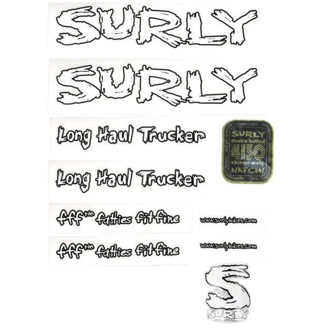 Surly Long Haul Trucker Decal Set, White | Cycling Boutique