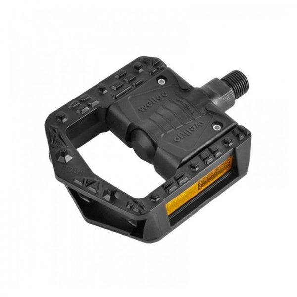 Wellgo Flat Platform Pedals | City F284DU, for Folding Bikes and more ...